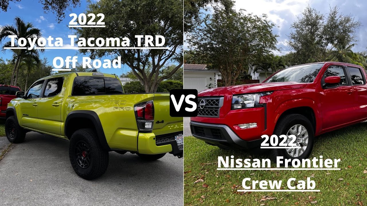 2022 Toyota Tacoma TRD Off Road vs. 2022 Nissan Frontier Crew Cab